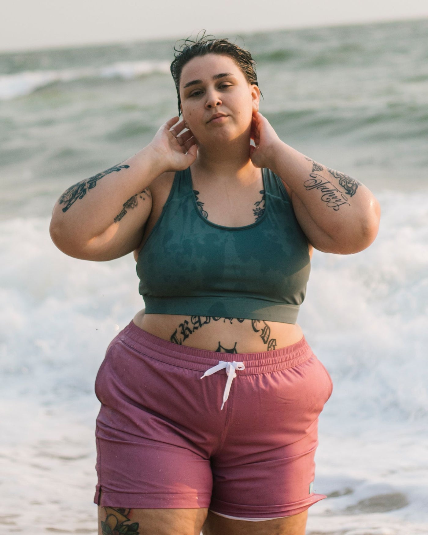 Active Gender Neutral Swim Tops & Shorts - Comfort for All Sizes